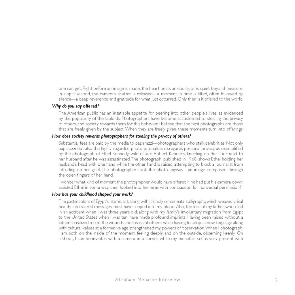 Interviews – Dipping Into Light